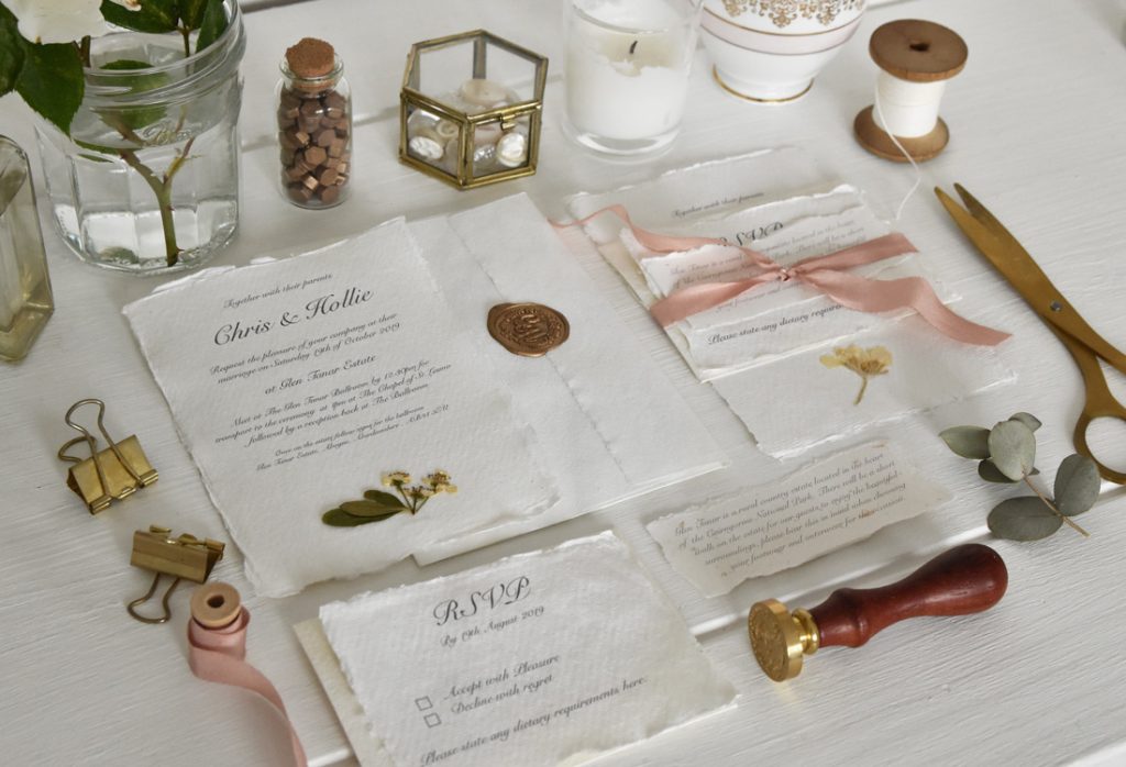 Hollie Berries Wedding: DIY Pressed Flower Invitations • Hollie Berries