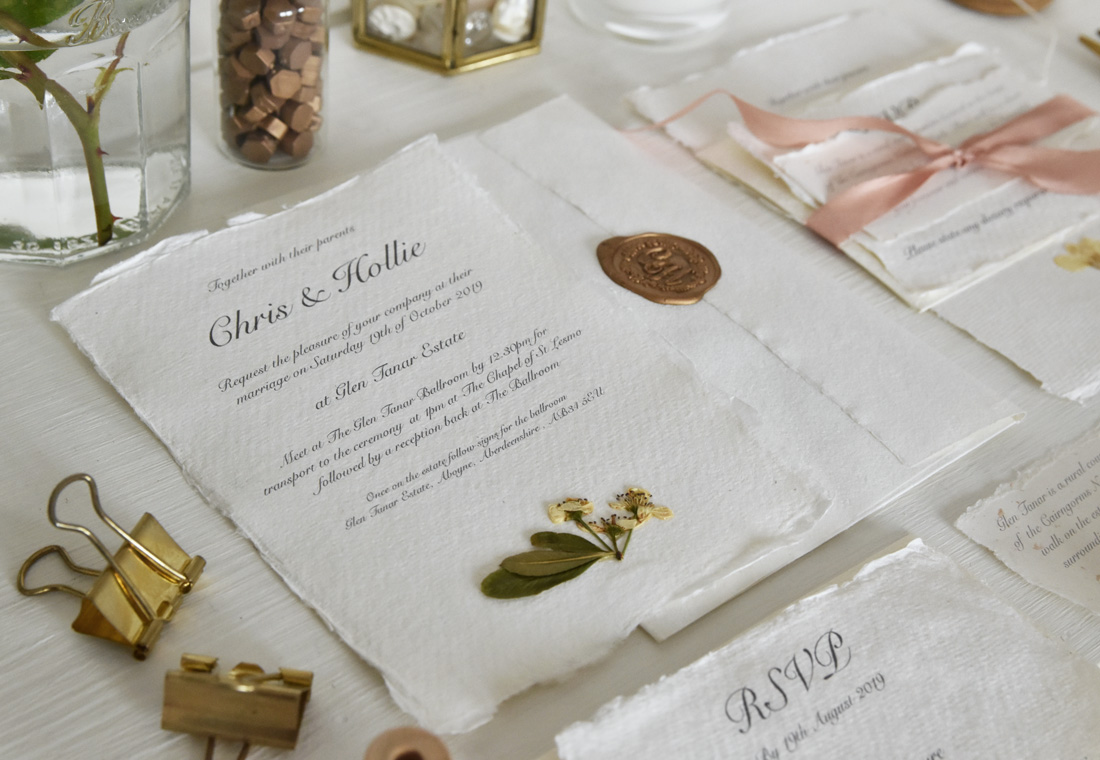 Hollie Berries Wedding: DIY Pressed Flower Invitations • Hollie Berries