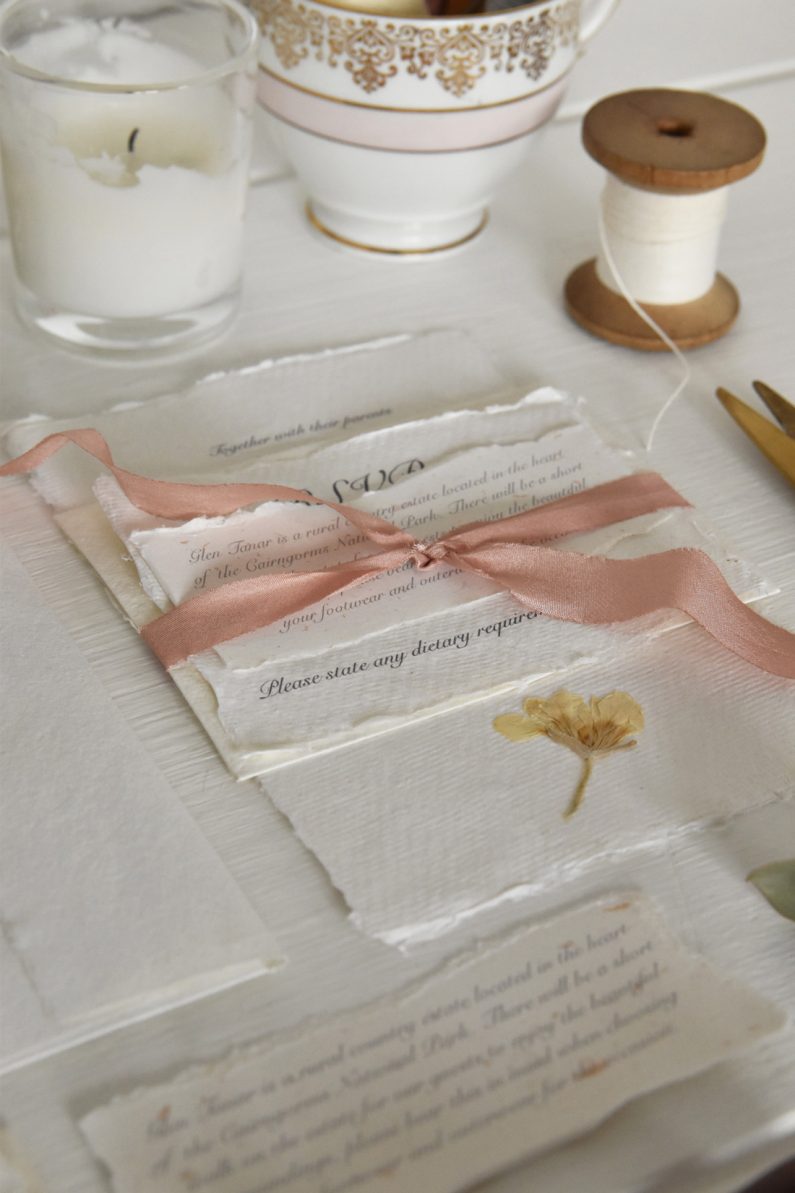 Hollie Berries Wedding: DIY Pressed Flower Invitations • Hollie Berries